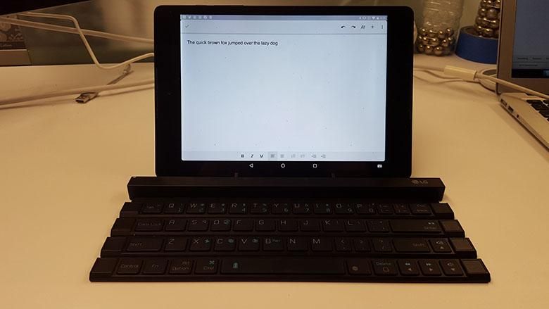 LG Rolly review: portable keyboard meets magic wand