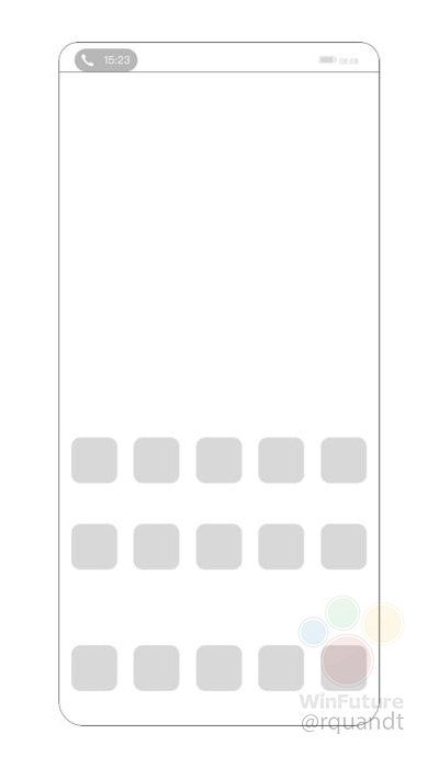 Huawei user interface patent reveals under-display camera
