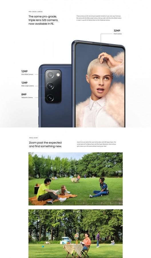 Infographic reveals everything about the Samsung Galaxy S20 FE 5G