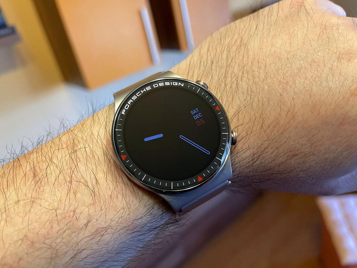 This is the Porsche Design HUAWEI Watch GT 2