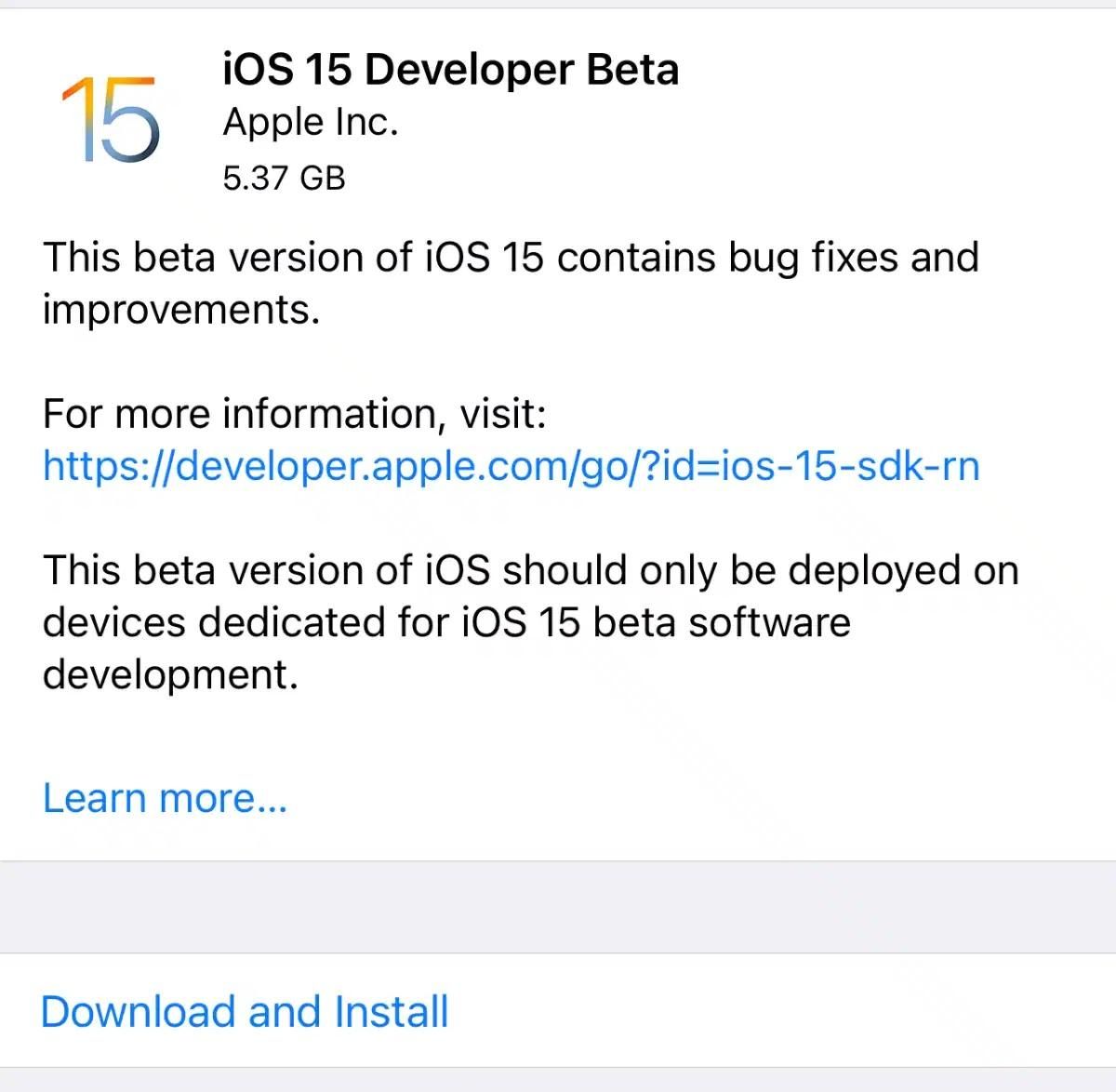 How to install iOS 15 Developer Beta on your iPhone