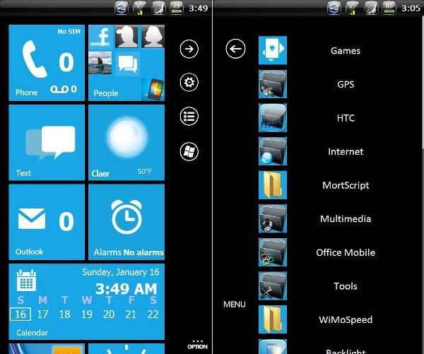 New Windows Phone 7 Theme for SPB Mobile Shell 3.5.5