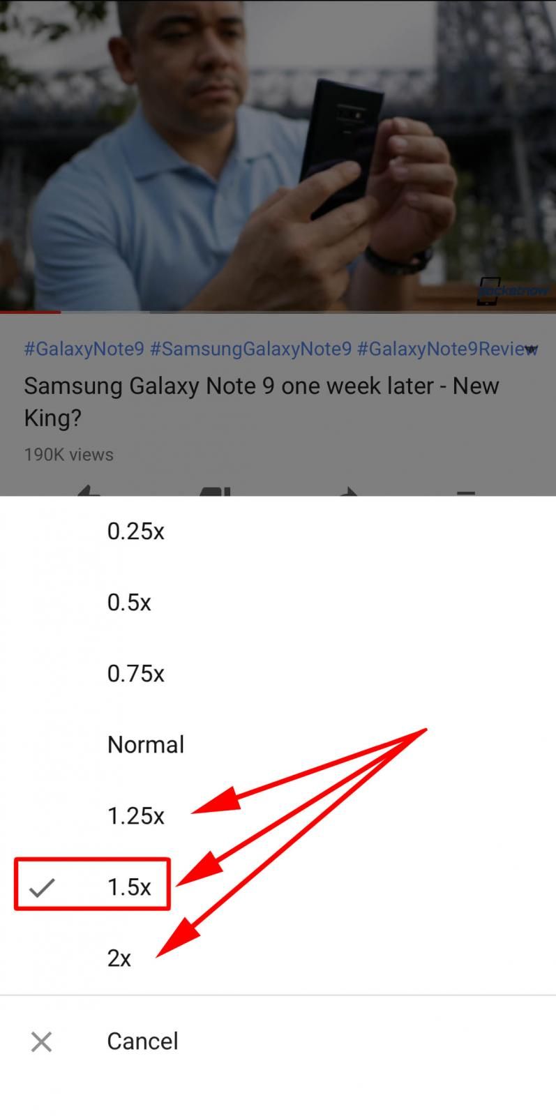 How to watch YouTube videos at a faster speed