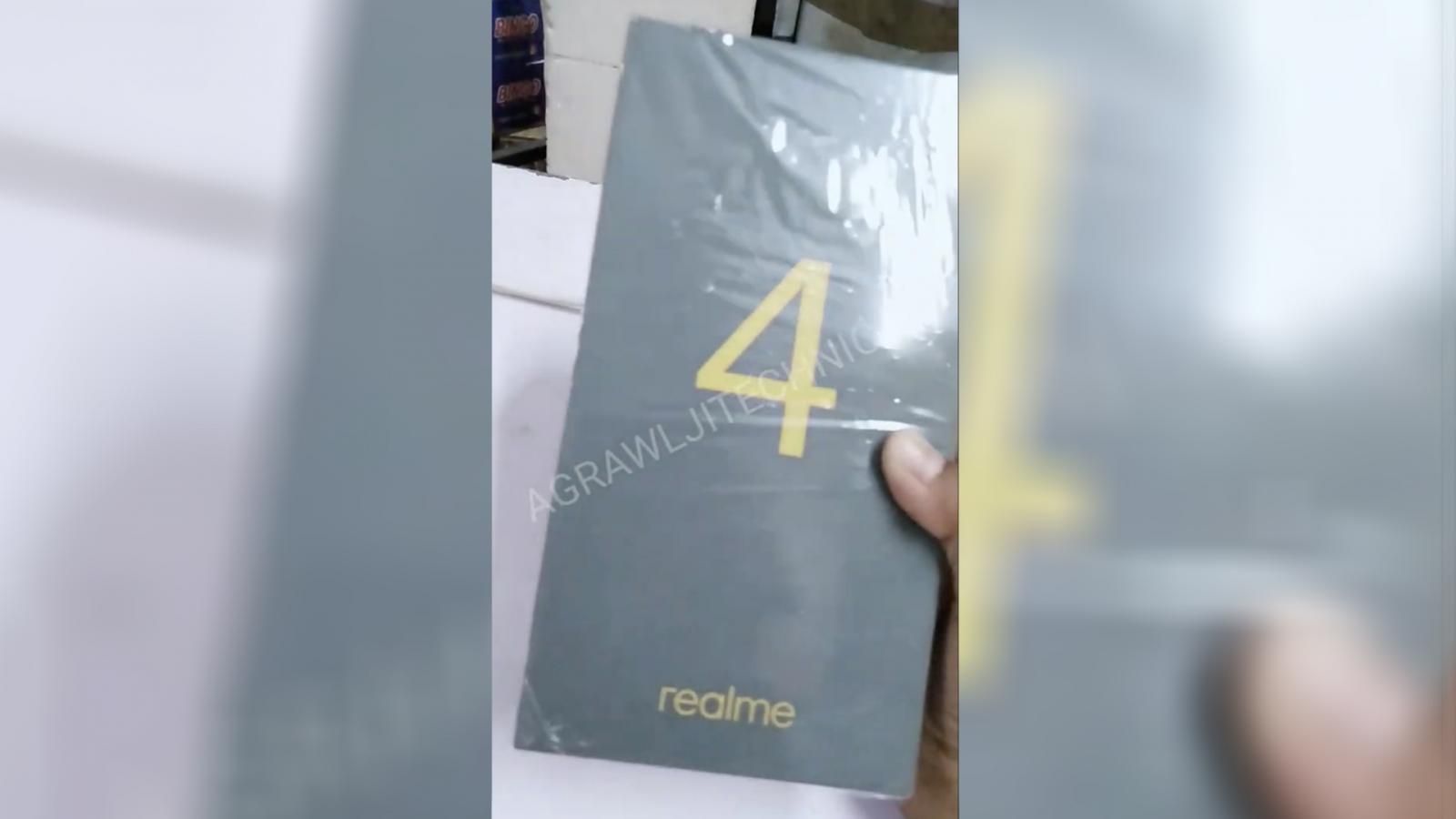 Realme 4 retail packaging leaks, reveals nothing