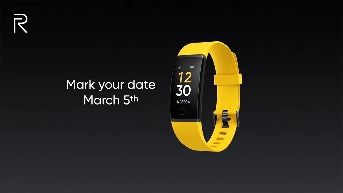 Realme Band to be launched on March 5, smartwatch coming soon