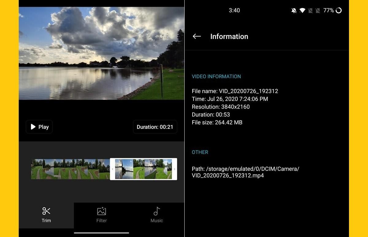 OnePlus Gallery enables 4K 60fps video editing and projecting photos to ...