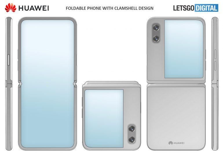 Huawei could be working on a foldable phone with clamshell design