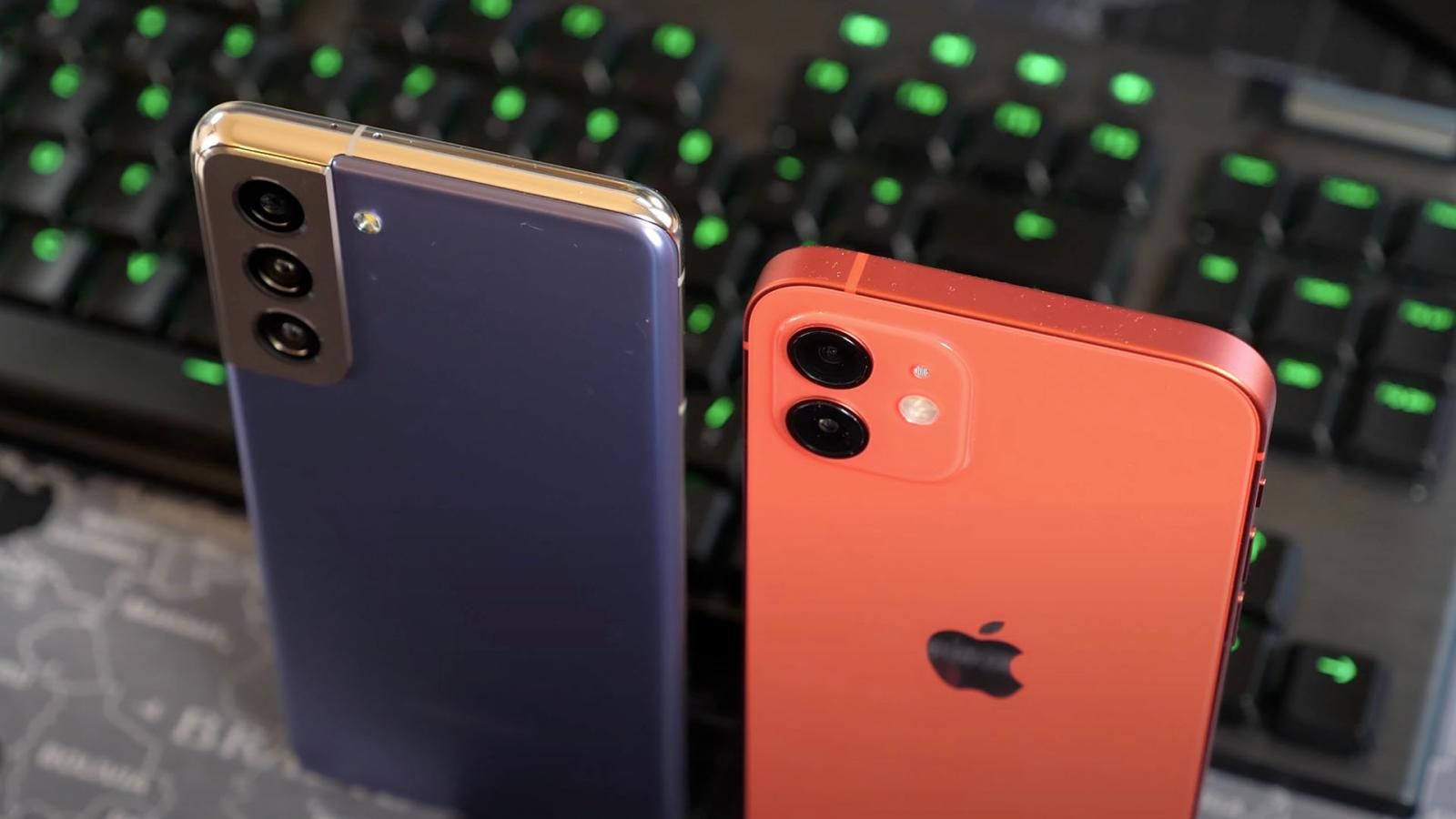 Samsung Galaxy S21 vs Apple iPhone 12: making Apple look bad? (video)