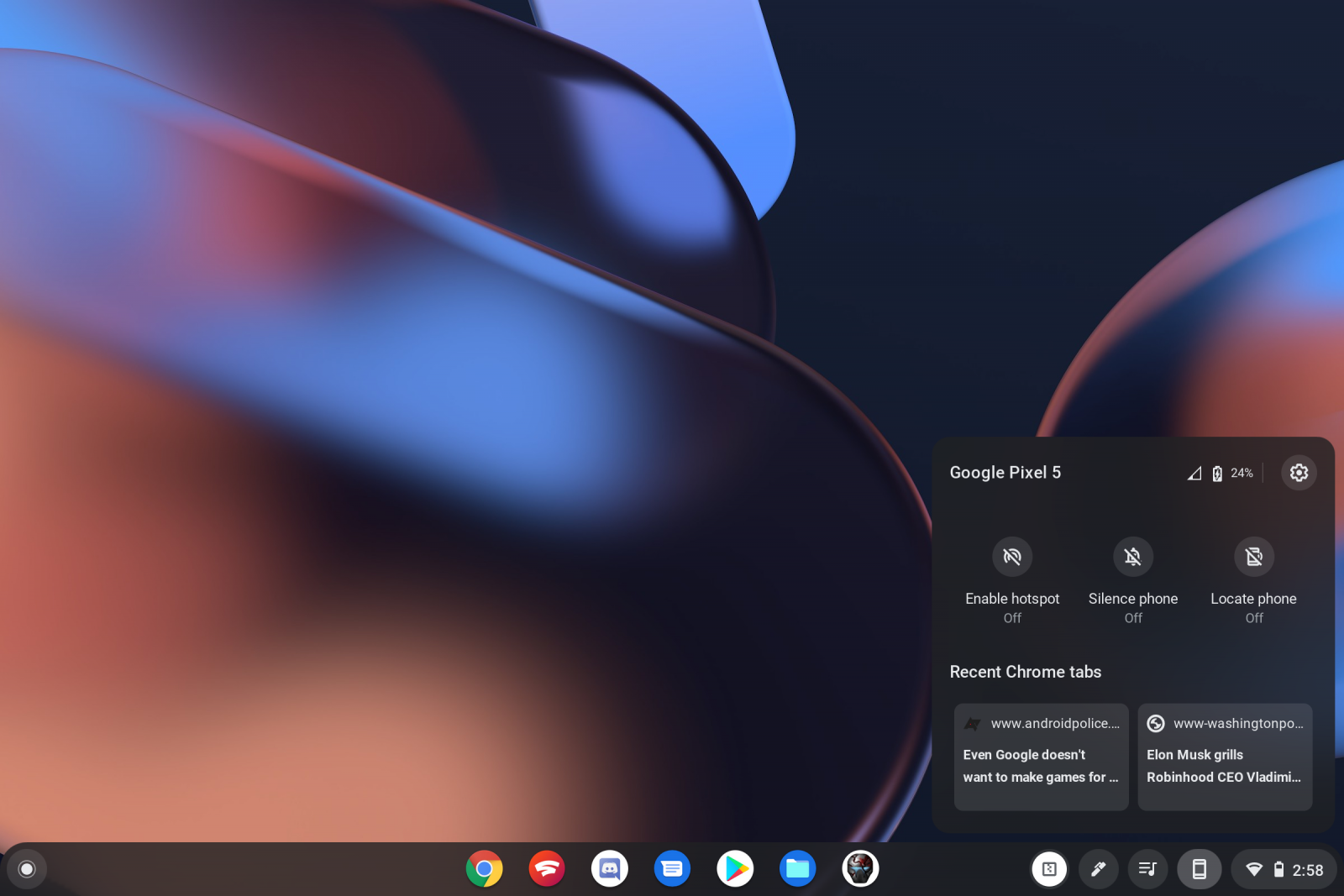 Your Chromebook and phone could be synced better soon