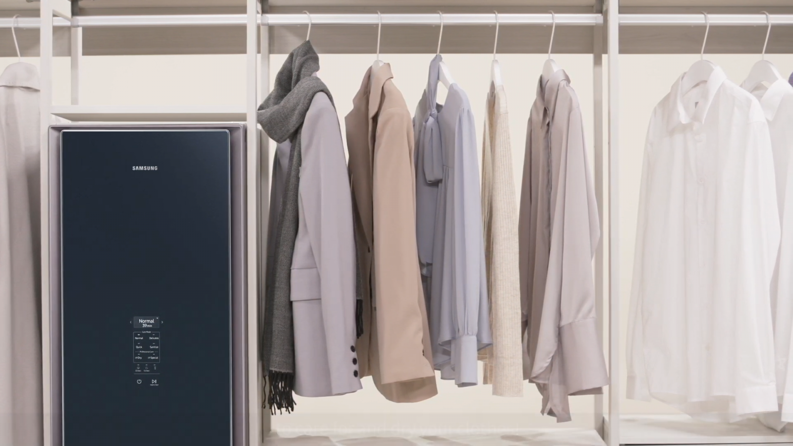 Samsung’s AirDresser with Steam Refresh & Sanitize Cycle in Dark Black ...