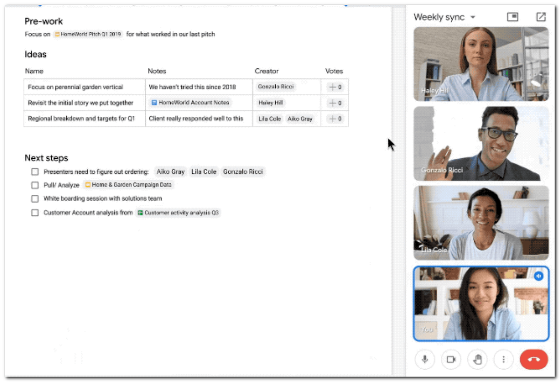 Google adds a ton of tricks to Workspace apps under Smart Canvas initiative