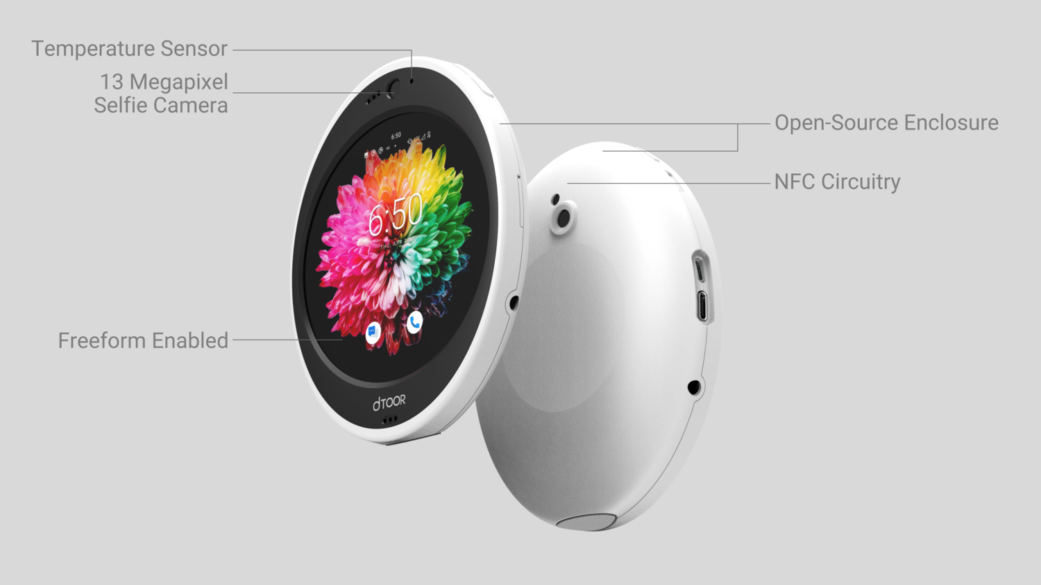 How cool is this round phone from dTOOR?