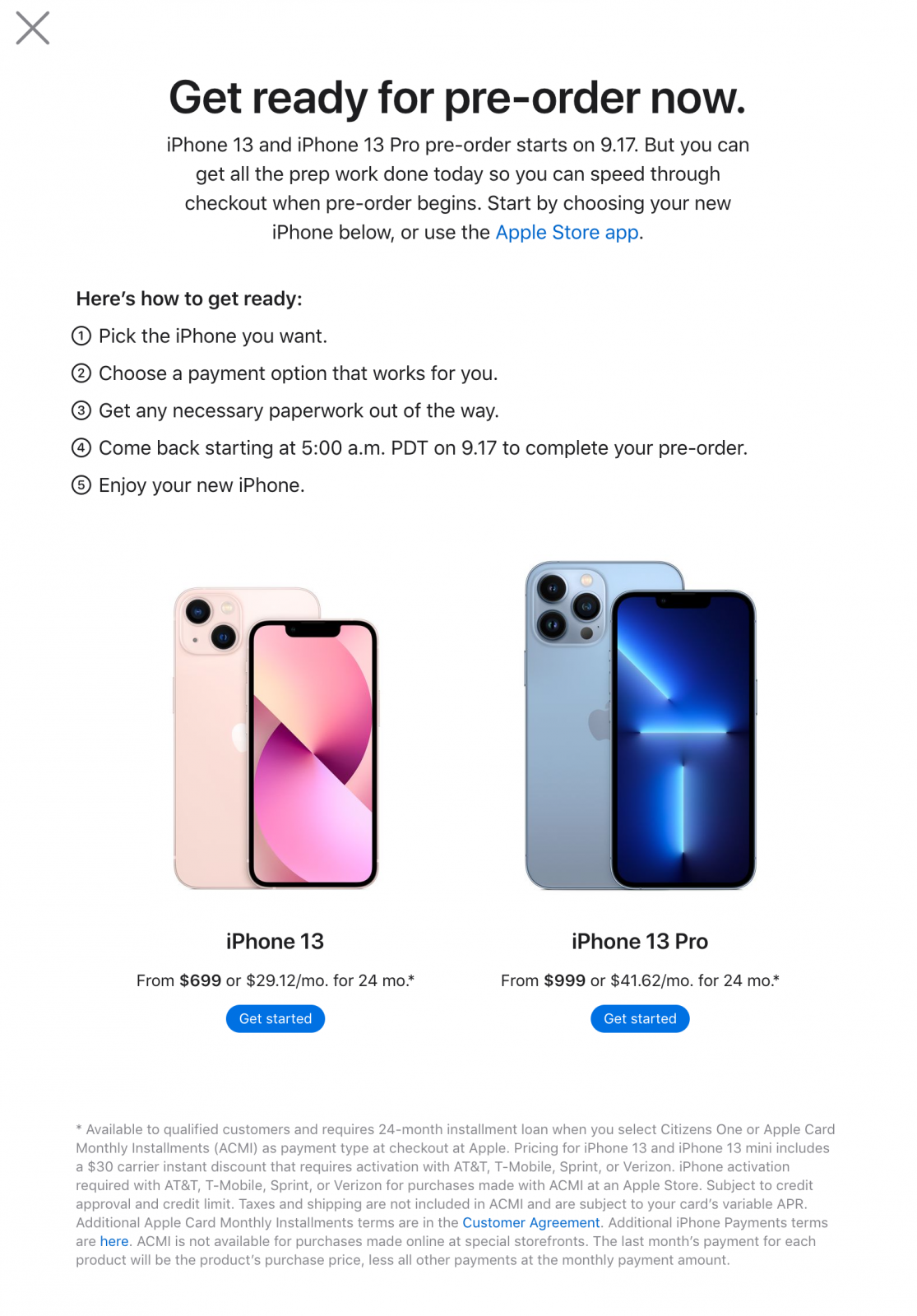 Here’s how to pre-order your iPhone 13 with a one-step process on Friday