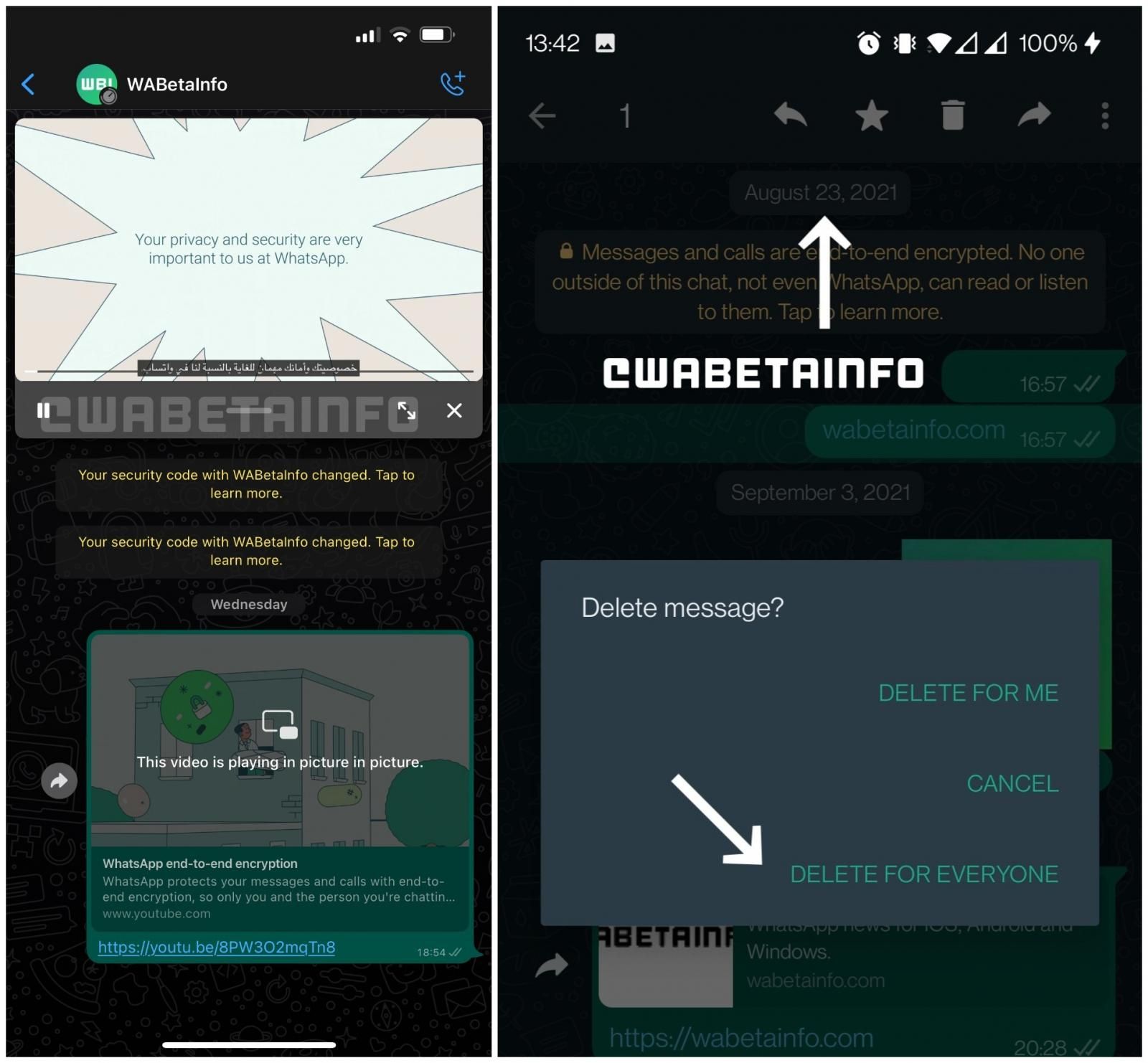 WhatsApp testing new PiP mode on iPhone, longer time for ‘delete for ...